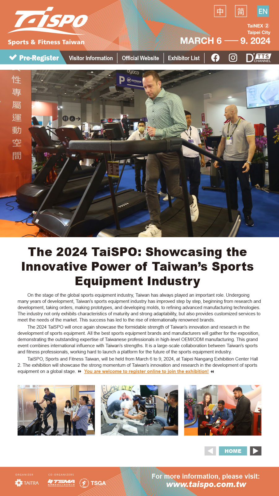 2024 TaiSPO, Sports and Fitness Taiwan