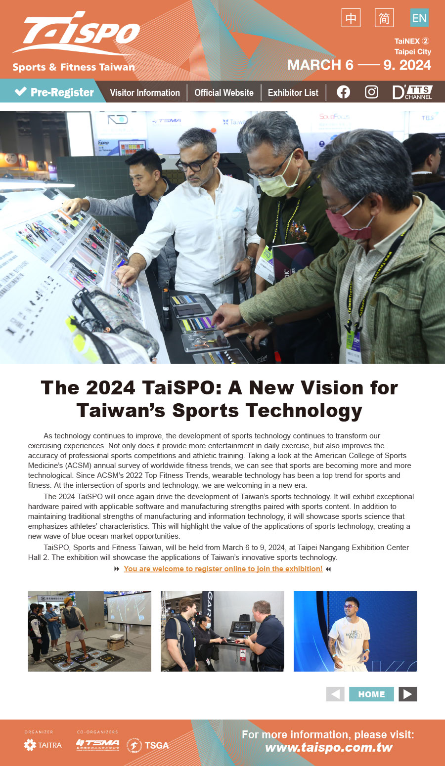 2024 TaiSPO, Sports and Fitness Taiwan