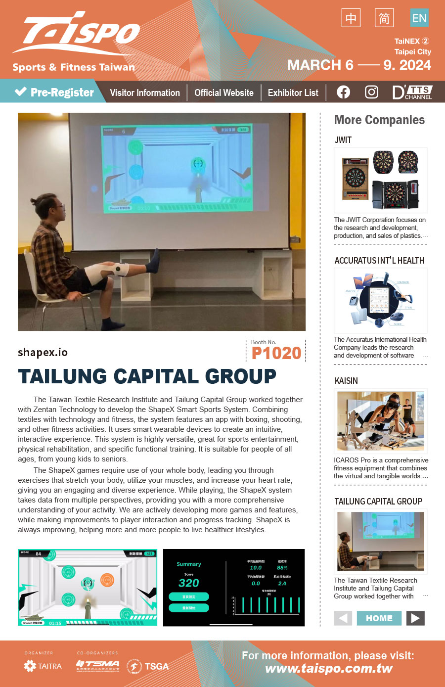 2024 TaiSPO, Sports and Fitness Taiwan