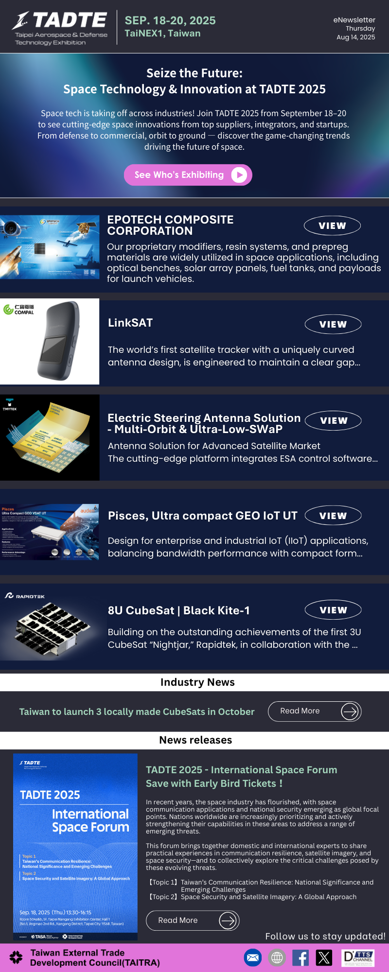Taiwan International Tradeshows-News